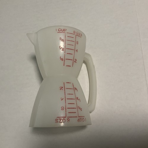 Vintage Tupperware Wet Dry Solid Liquid Double Measuring Cup 860 | eBay