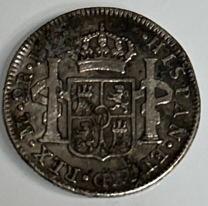 2 Reales 1820 FERDIN DEI GRATIA HISPAN COLONIAL SPAIN Shipwrecked ...