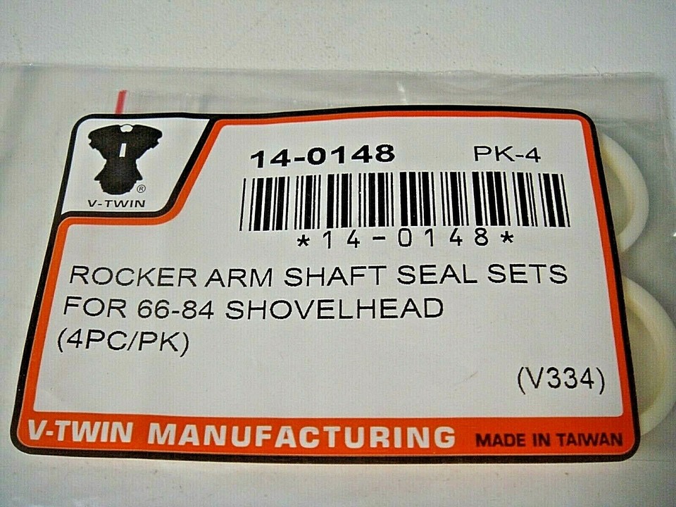 Harley Rocker Arm Seals 4 Fits Shovelhead FL 66-84 FX FLT FXR V-Twin 14 ...