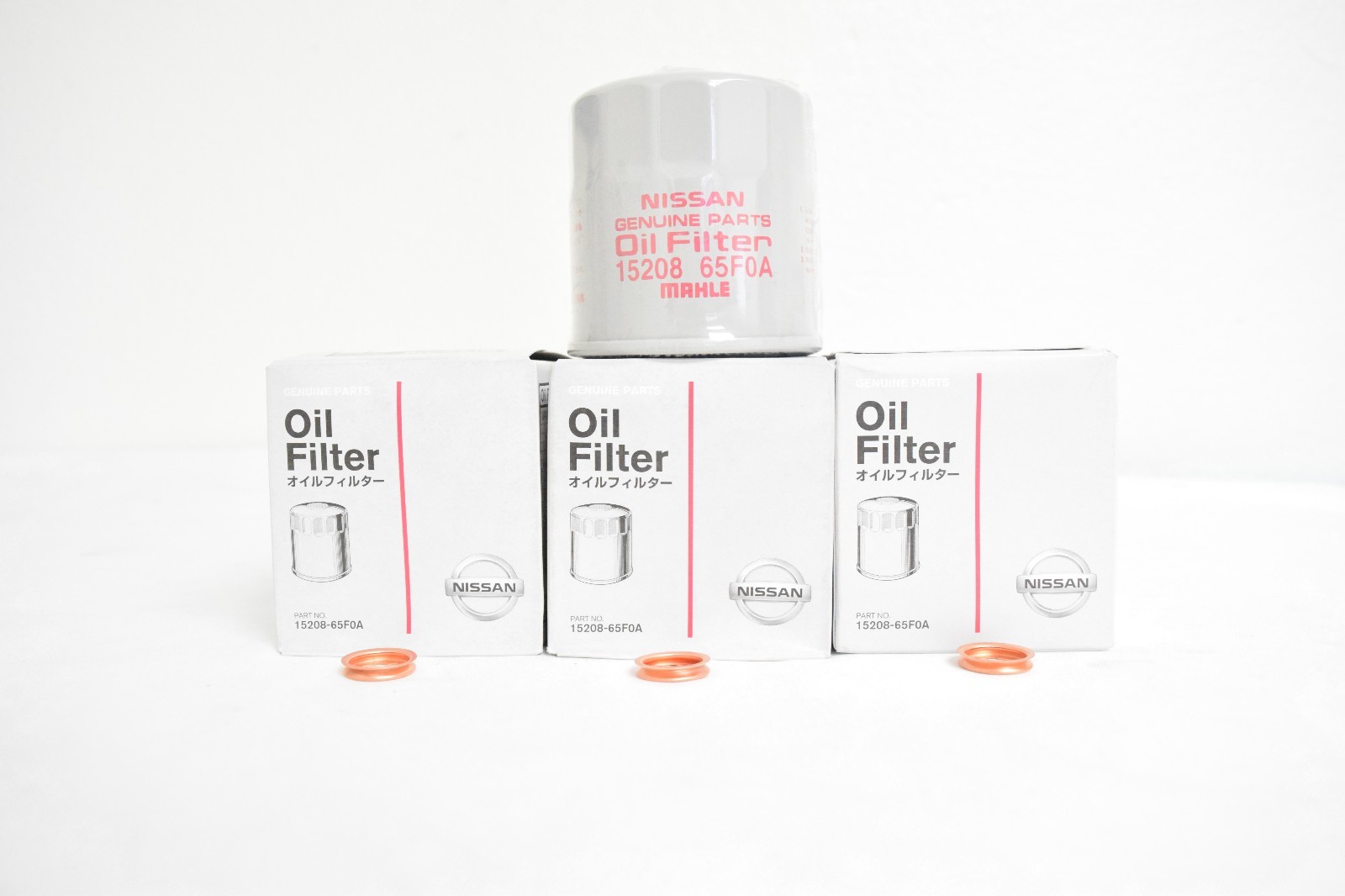 Genuine Nissan Engine-Oil Filter 3 x 1520865F0A / 1520865F0C OEM (3 ...
