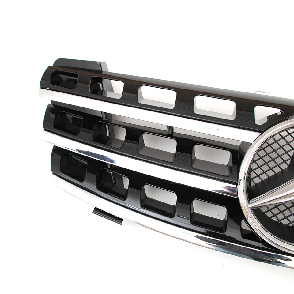 Front Grille Grill With LED For 2005 2006 2007 2008 Mercedes W164 ML350 ...