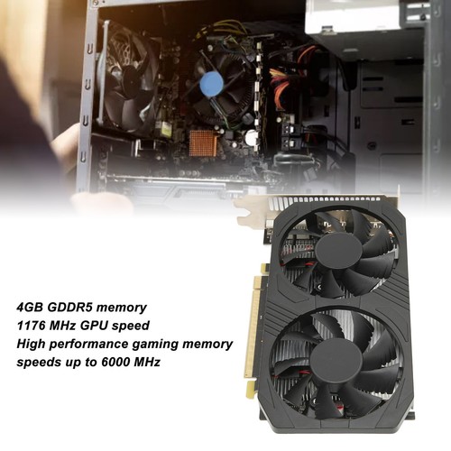 RX560 GPU 128bit Graphics Card 4GB GDDR5 60Hz Output 4K Dual Cooling ...