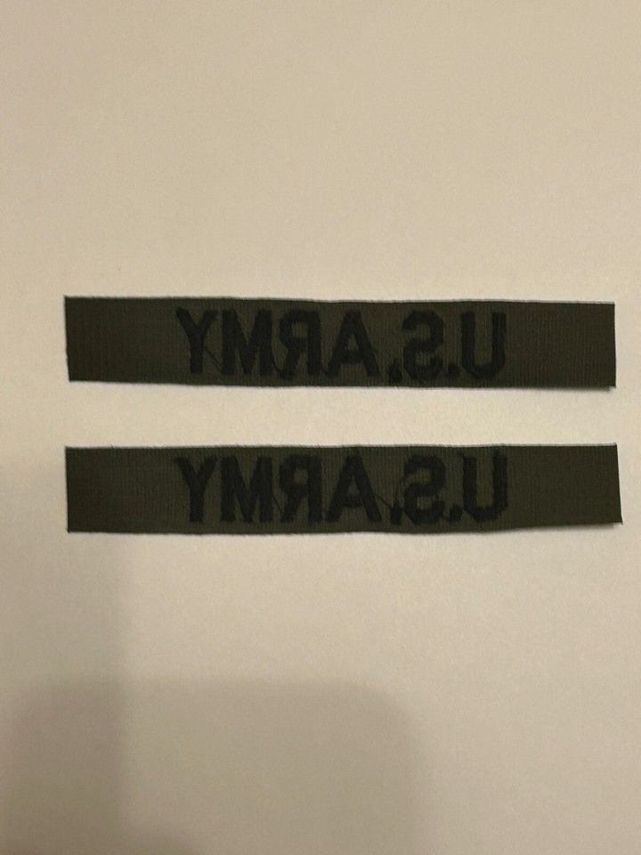 2x US Army Name Tape Strip USGI Embroidered Nametape | eBay