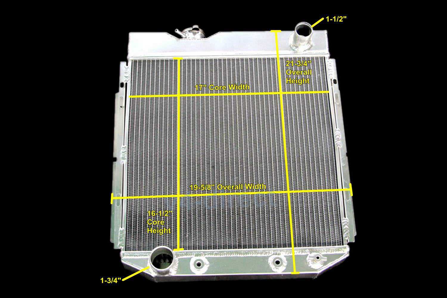 3 Rows Radiator For 1961-1965 Ford Econoline Mustang 1961 62 63 64 ...
