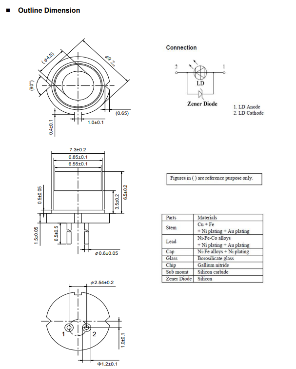 Lasertree 4.1W 470nm Blue Laser Diode LT-LD-470-4100M-C | eBay