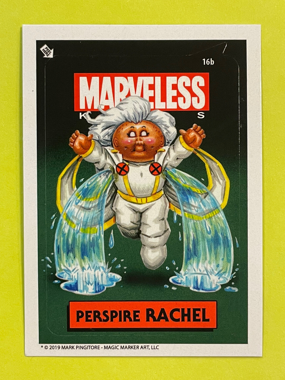 Perspire Rachel 16b Sticker Card 2019 Marveless Kids Marvel GPK Parody ...