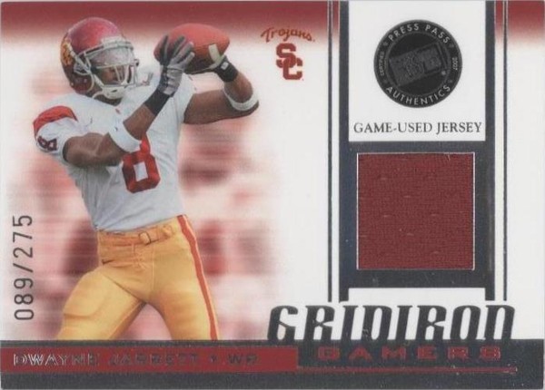 2007 Press Pass - Gridiron Gamers Silver #GG-DJ Dwayne Jarrett /275 ...