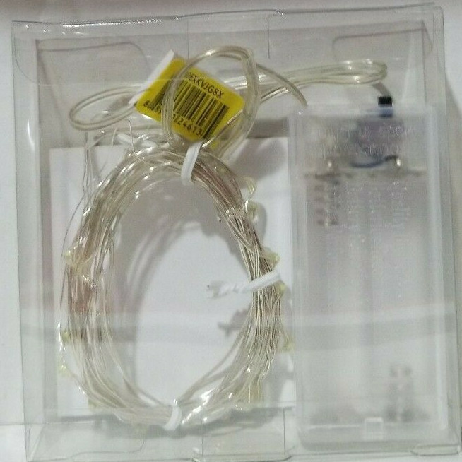 Tiny Lites Silver Wire Indoor LED 30 Light String,Cool White | eBay