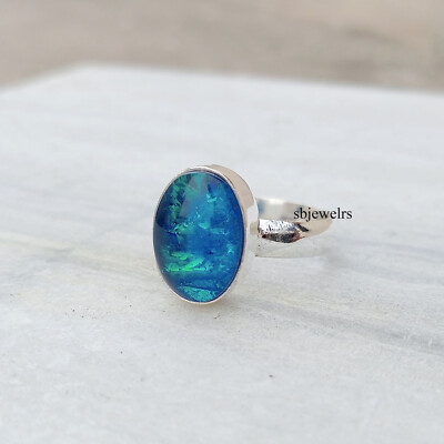 Australian Triplet Opal Gemstone 925 Sterling Silver Ring Women Jewelry A-254 | eBay