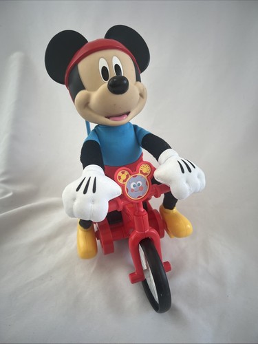 Disney Mickey Mouse Riding Bike SILLY WHEELIE Interactive Talking 2015 ...
