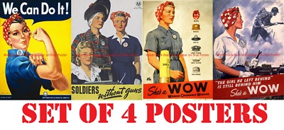 Poster WOW World War Army woman ordnance workers propaganda Print WW2 ...