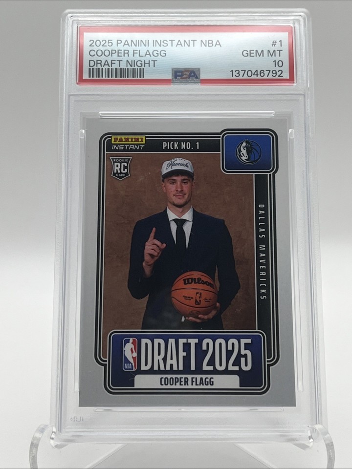 2025-26 Panini Instant NBA Draft Night Cooper Flagg Mavericks RC ROOKIE ...