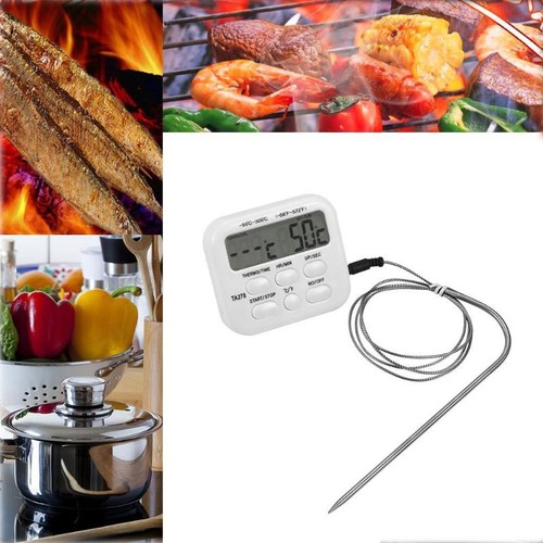 Digital Food Thermometer Temperature Probe Baking Meat Cooking Sensor ...