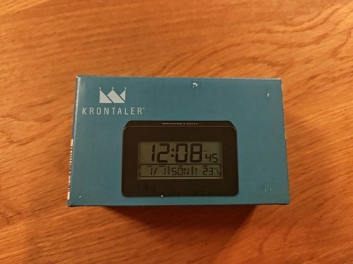 Orig Krontaler LCD Funkwecker Reisewecker mit Datum / Temperatur ...