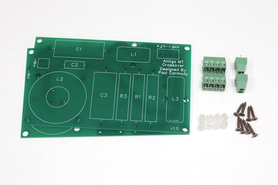 Pair of Crossover PCBs for the Amiga MT DIY speaker design - PCB Board ...