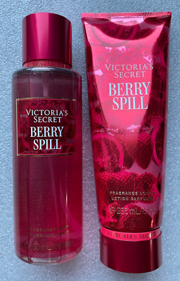 VICTORIA’S SECRET BERRY SPILL FRAGRANCE BODY MIST SPRAY AND BODY LOTION ...