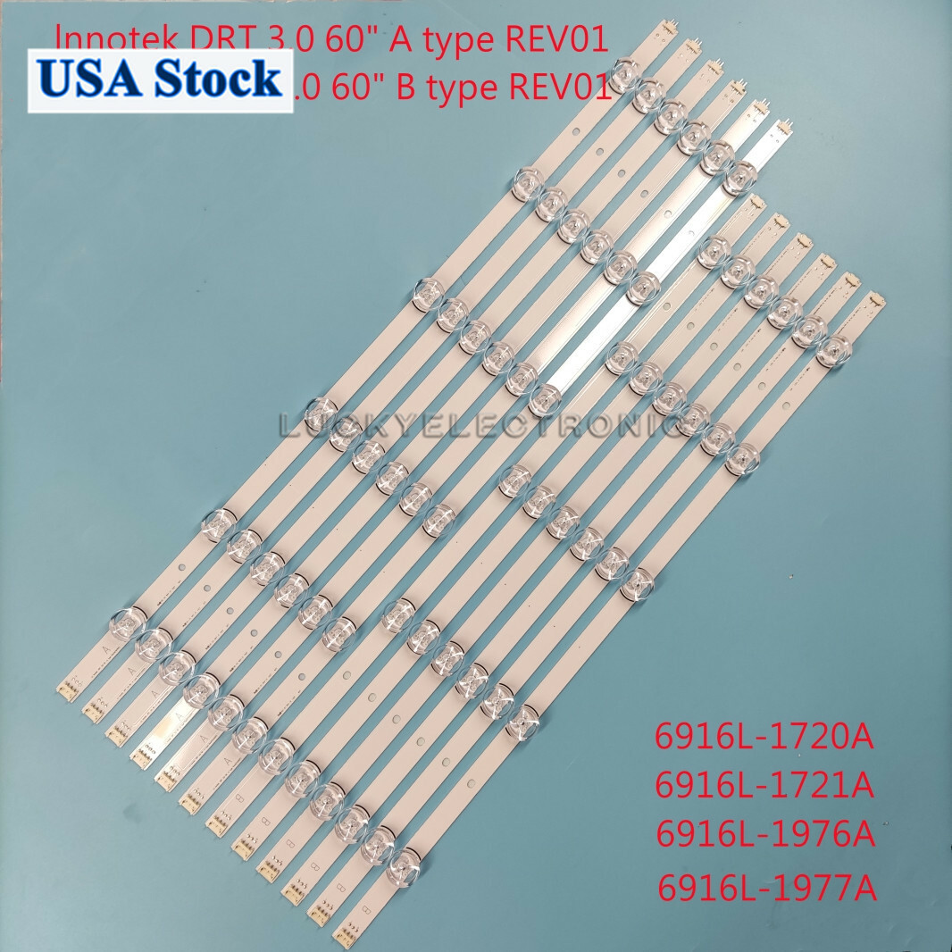 12pcs LED Strips for LG 60LF6090 60LB6100 60LB6000 60LY340C 60LB5900 ...