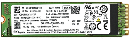 SK Hynix 512GB BC711 M.2 NVMe PCIe SSD 2280 HP M16786-001 HFM512GD3JX013N | eBay
