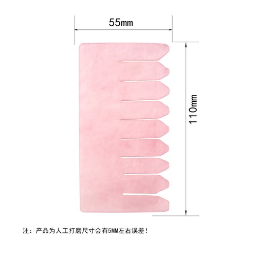 4" Natural rose pink Quartz Crystal Hand Carved comb Reiki 1pc. | eBay