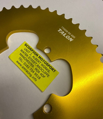TALON REAR SPROCKET TR528 50T COBRA 65 07-16 GOLD | eBay