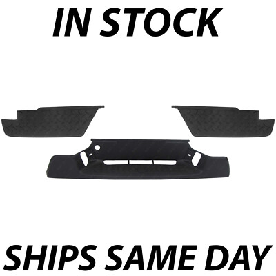Snap-on Bumper Pads Pair Of Black Rear Bumper Step Pad Moldings For ...