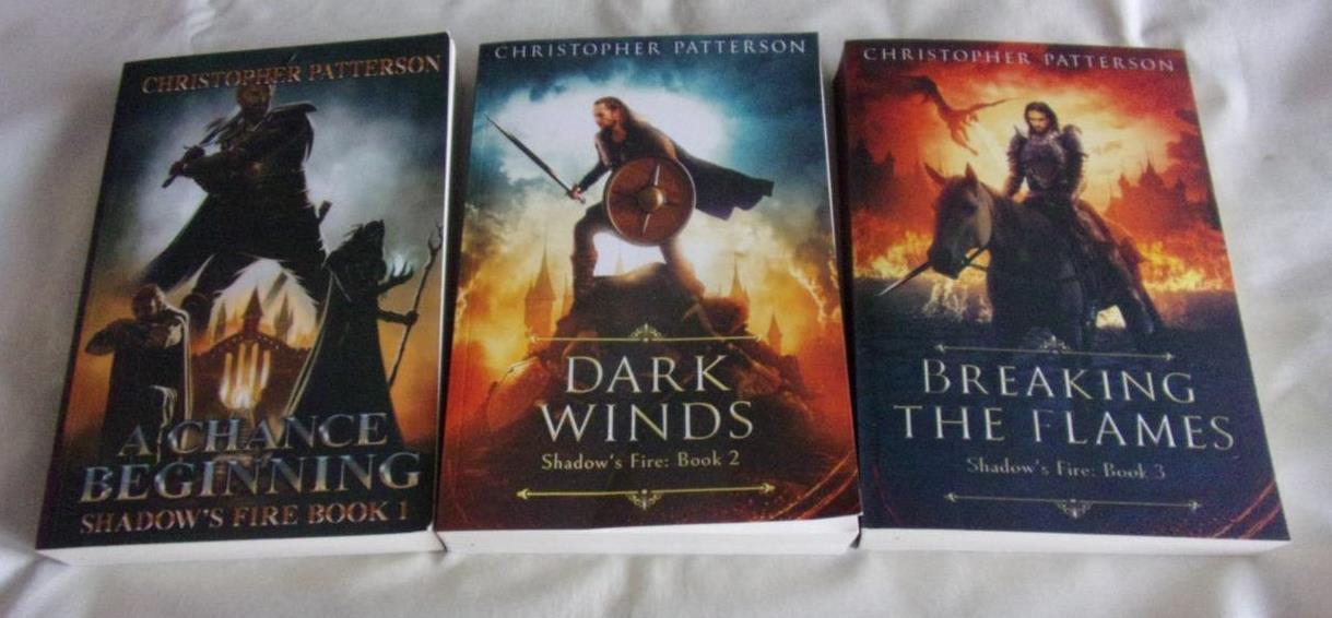 COMPLETE set of 3 Shadow's Fire trilogy by Christopher Patterson | eBay