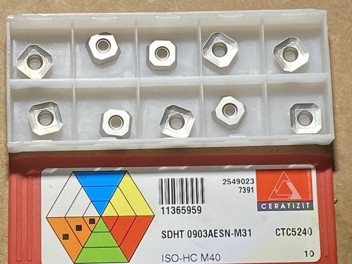 CERATIZIT SDHT 0903AESN-M31 CT5240 Ten Inserts | eBay