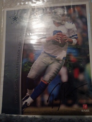 Tony Romo Cowboys NFL Football Star Signed Autographed 8x10 Photo | eBay