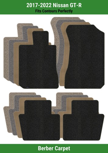 Lloyd Berber Front & Rear Row Carpet Mats for 2017-2022 Nissan GT-R | eBay