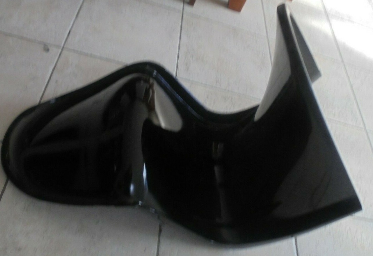 Black Wave Chair Retro Black Wave Plastic Chair | eBay