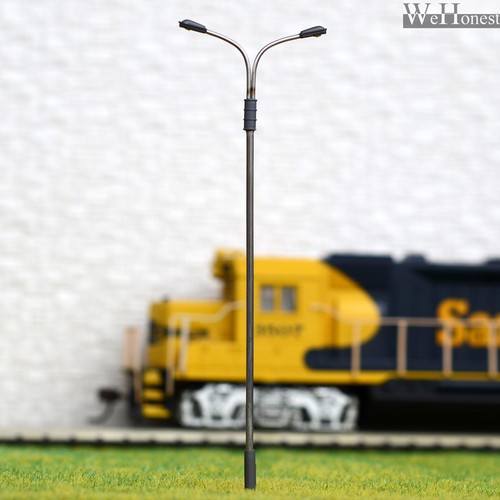 10 x OO / HO Scale Model Train Lamps Railroad Lamp posts Led Street ...
