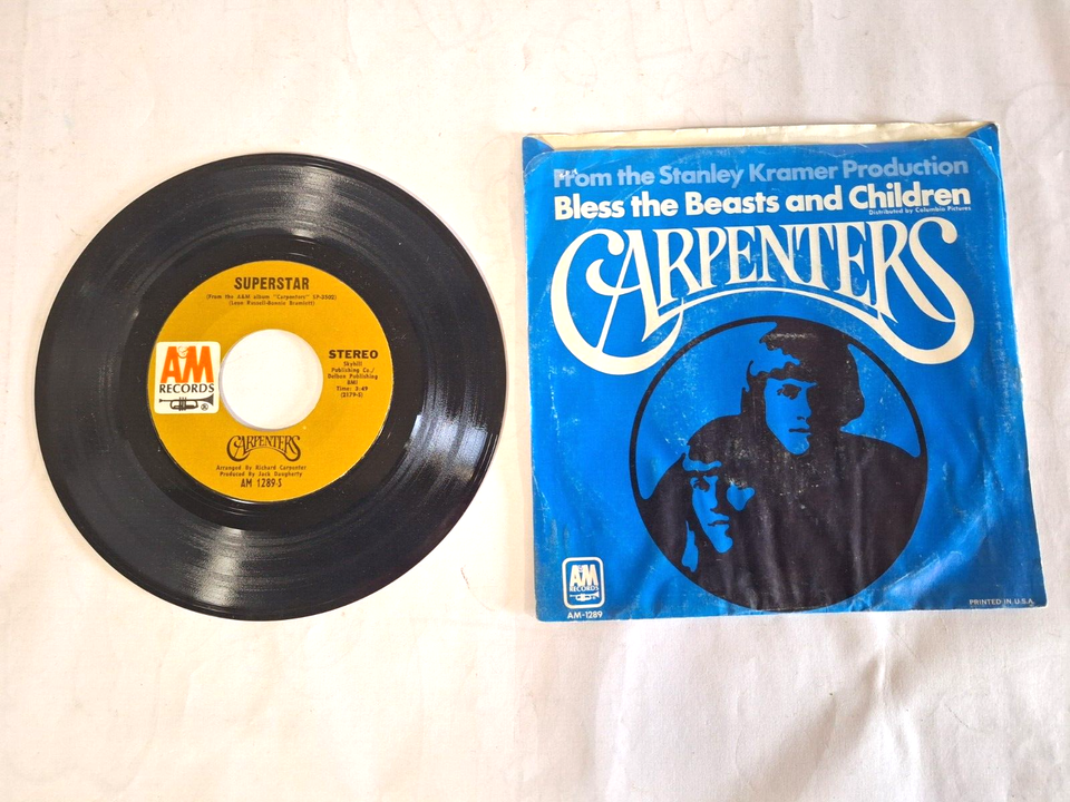 Carpenters Superstar vinyl 45 record by A & M Records | eBay