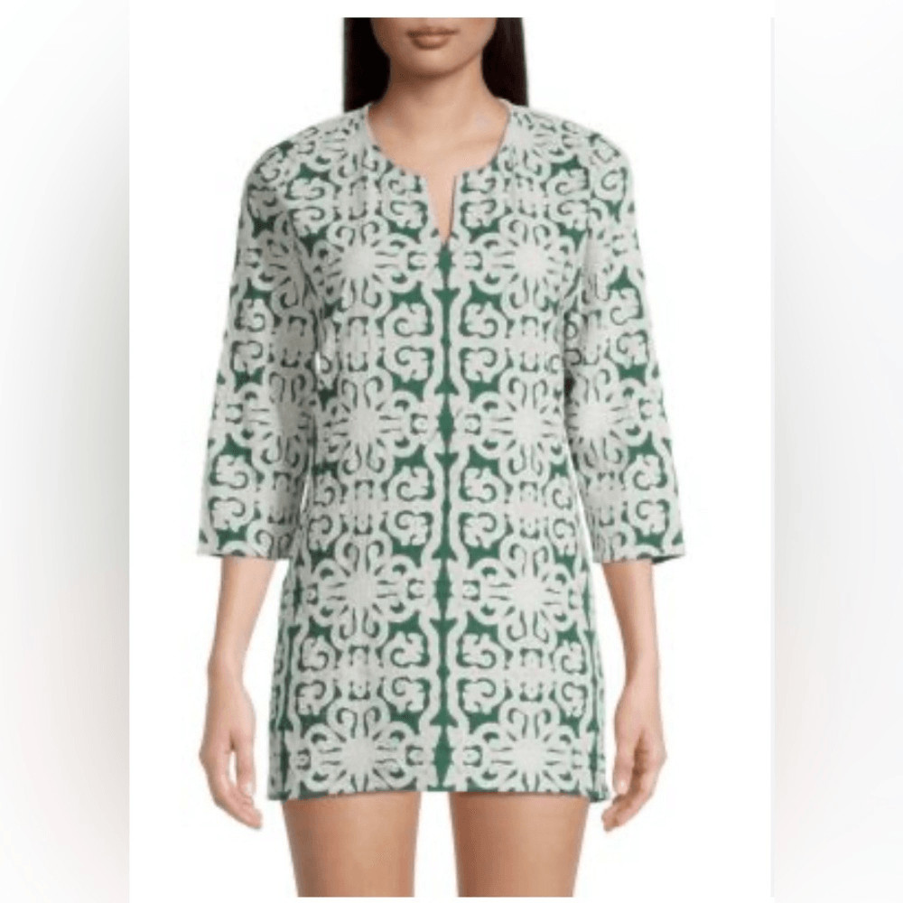 Roller Rabbit Appricus Kurta Embroidered Top Size S - Gem