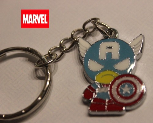 Marvel Comics Captain America Scottie Young style Full metal Key chain ...