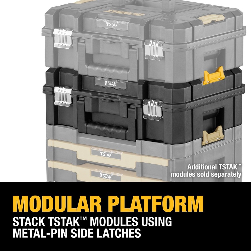 Flat Top Tool Storage Case Organizer Box Holds Up To 66lbs Flexible For ...