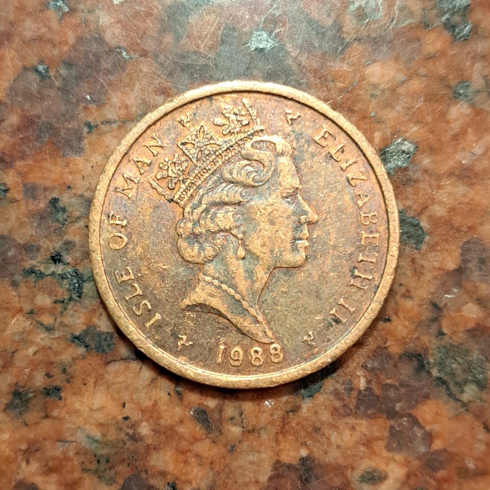 1988-AC ISLE OF MAN 2 PENCE COIN - #B6425 | eBay