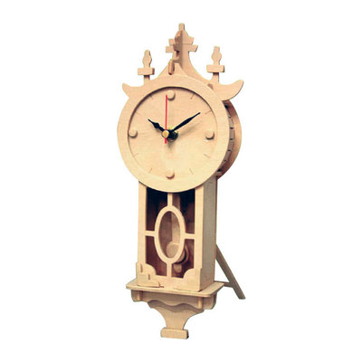 Wall Clock: Wood Craft Assembly Wooden Construction Clock Kit | eBay