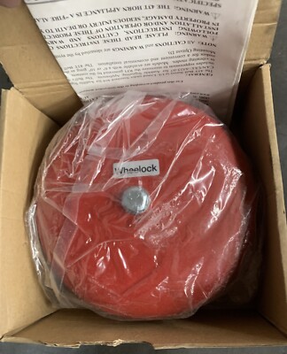 WHEELOCK 121062 Bell,24VAC,Red,6 in. H 38GU98-NEW OPEN BOX | eBay