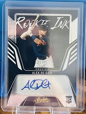 ALEX DE GOTI ⭐ 2022 Absolute ROOKIE Ink Auto Houston ASTROS /199 MINT ...