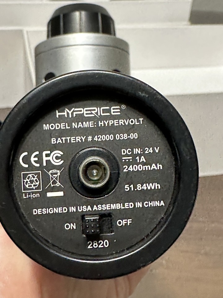 Hyperice Hypervolt Bluetooth Percussion Massage Gun with attachments ...