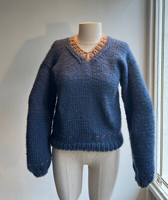 HANDMADE IN TURKEY unisex sweater KNIT WORK extra small | eBay UK