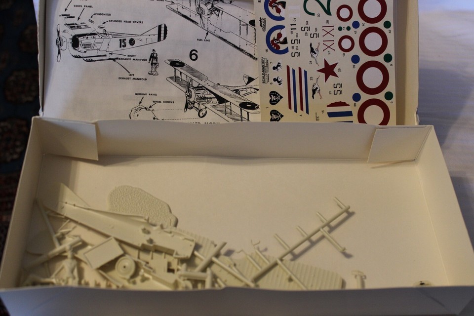1/48 Scale Glencoe Models, SPAD XIII Airplane Model Kit #05118 BN Open ...