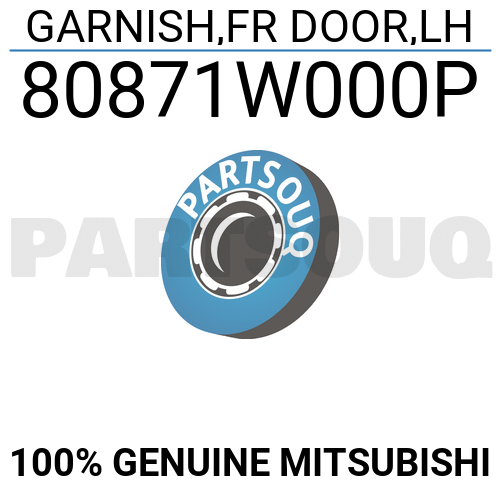 80871W000P Genuine Mitsubishi GARNISH,FR DOOR,LH OEM | eBay
