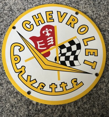 Vintage Chevy Corvette Metal Sign | eBay