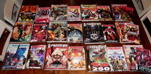 Previews 2014 Comics Catalog with Marvel Previews Complete 12 Issues ...