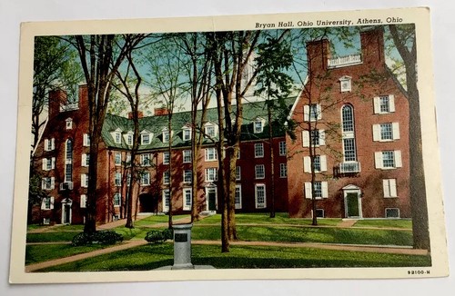 Bryan Hall Ohio University Athens Ohio Postcard #2h | eBay