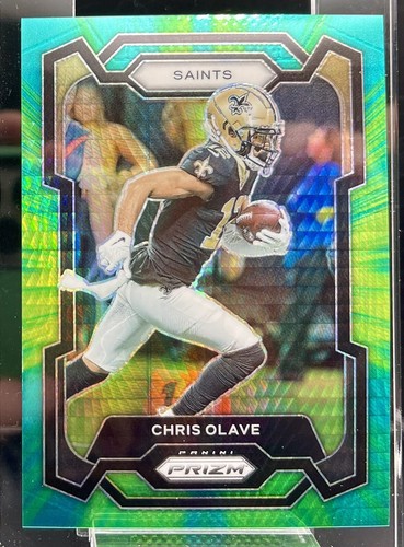 2023 Panini Prizm Chris Olave Green Hyper Prizm #/175 New Orleans ...