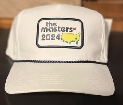 2024 Masters White Rope Logo Tech Golf Hat Rare Augusta National NWT ...
