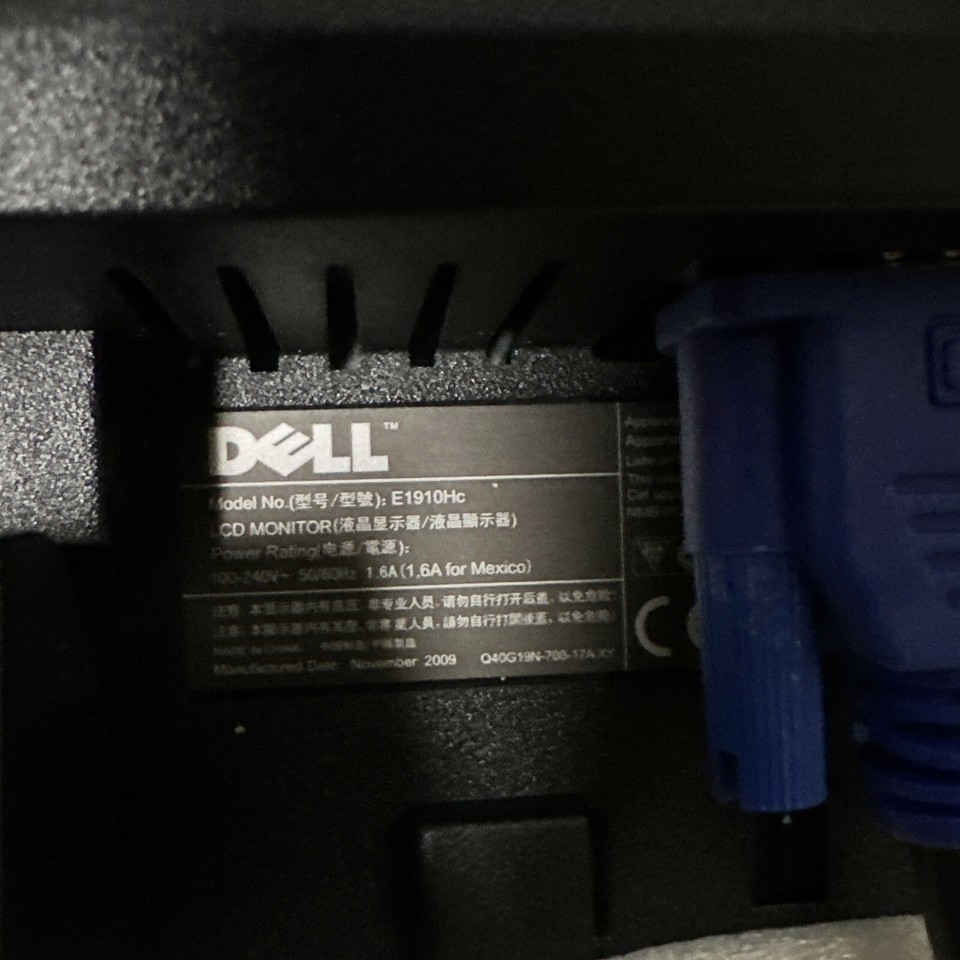 Dell E1910HC 18.5 inch Computer Monitor - NEW OPEN BOX | eBay