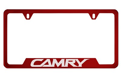Toyota Camry Red License Plate Frame
